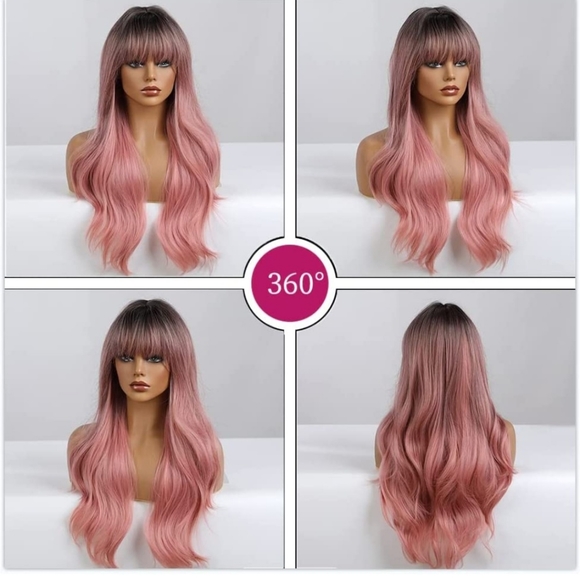 Accessories | New Ombre Pink 26 Inch Long Synthetic Wig | Poshmark